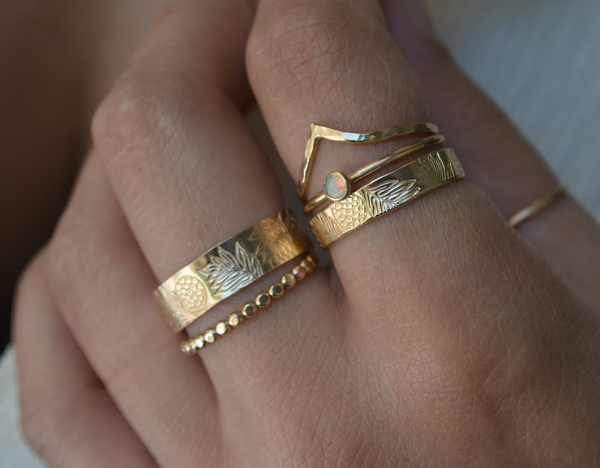 4MM 'Ulu (Breadfruit) Ring – Hina’s Treasures Hawaii