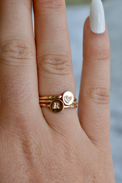 Mini Initial Ring – Hina’s Treasures Hawaii